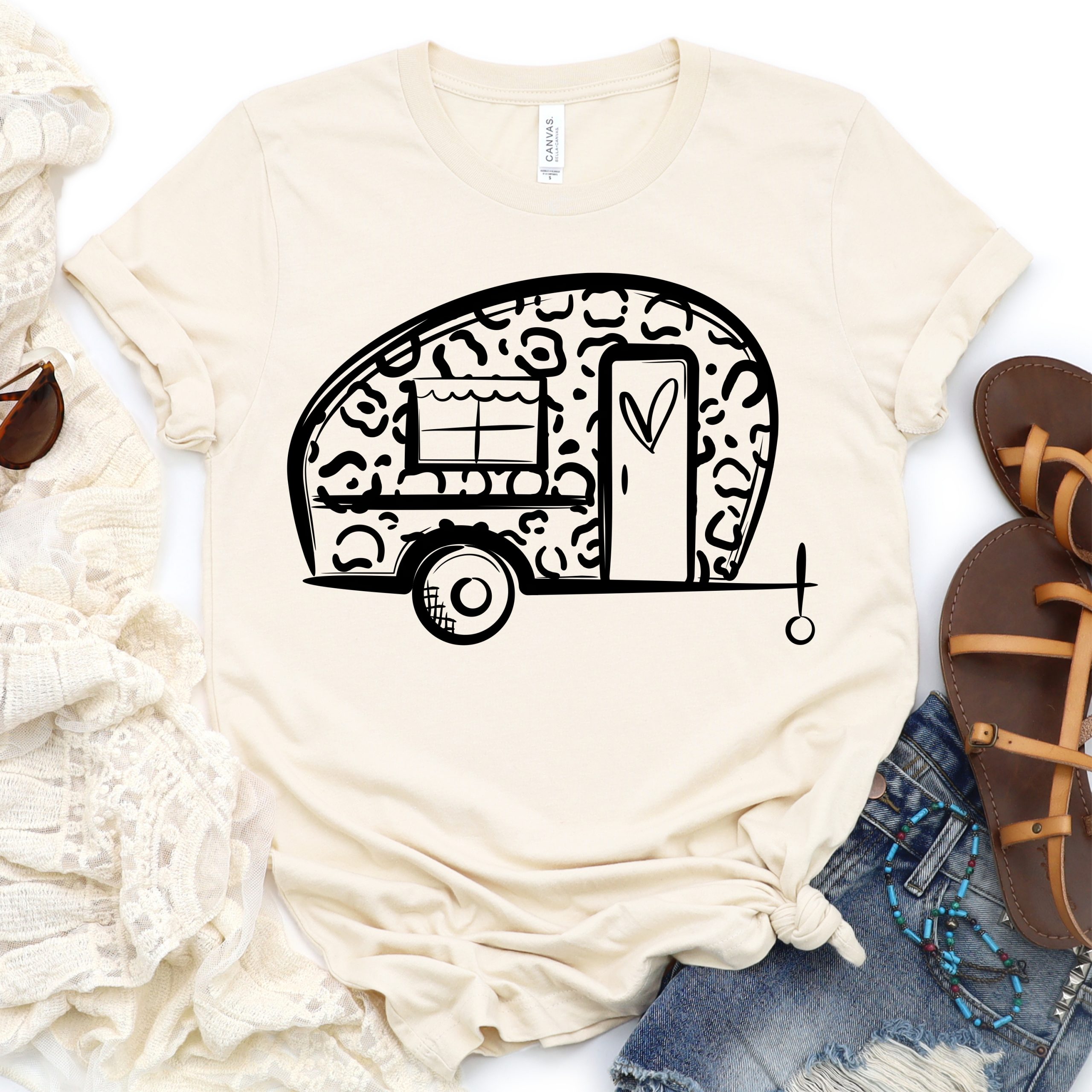 Leopard camper *ADULT* Screen Print – socuteappliques.net