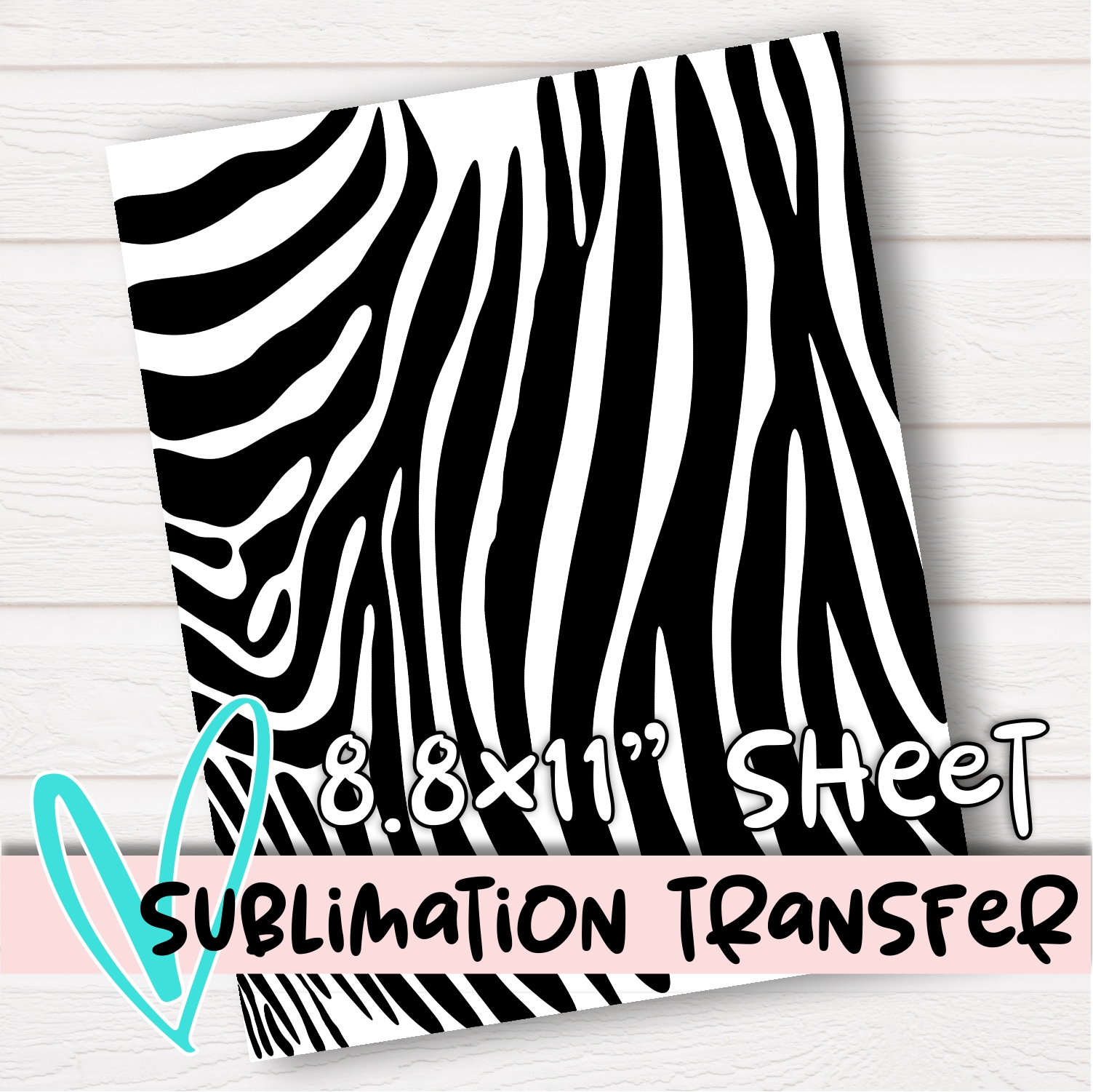 SUBLIMATION Pattern Sheet Zebra – socuteappliques.net