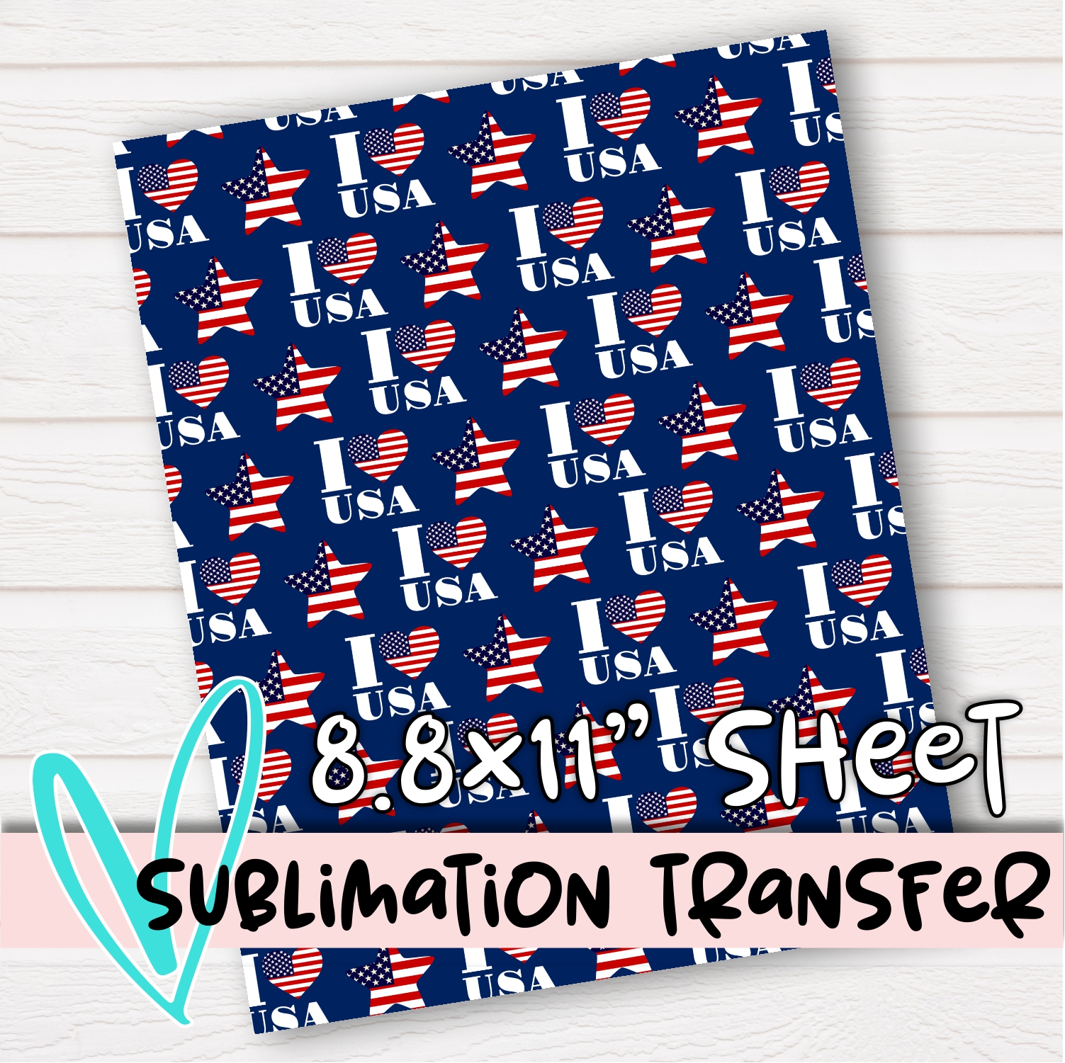 SUBLIMATION Pattern Sheet I heart usa – socuteappliques.net