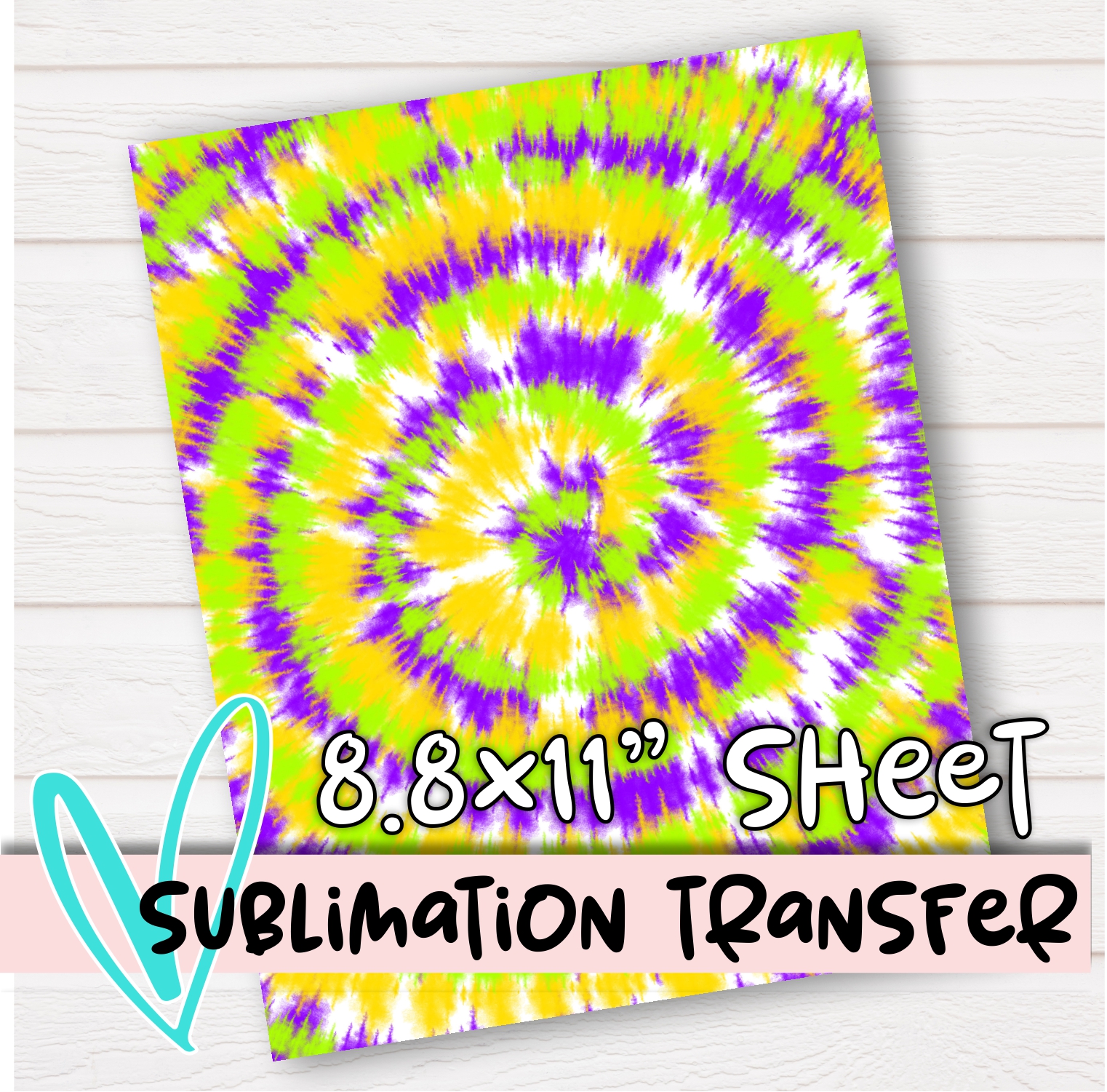 SUBLIMATION Pattern Sheet tie dye purple green yellow – socuteappliques.net