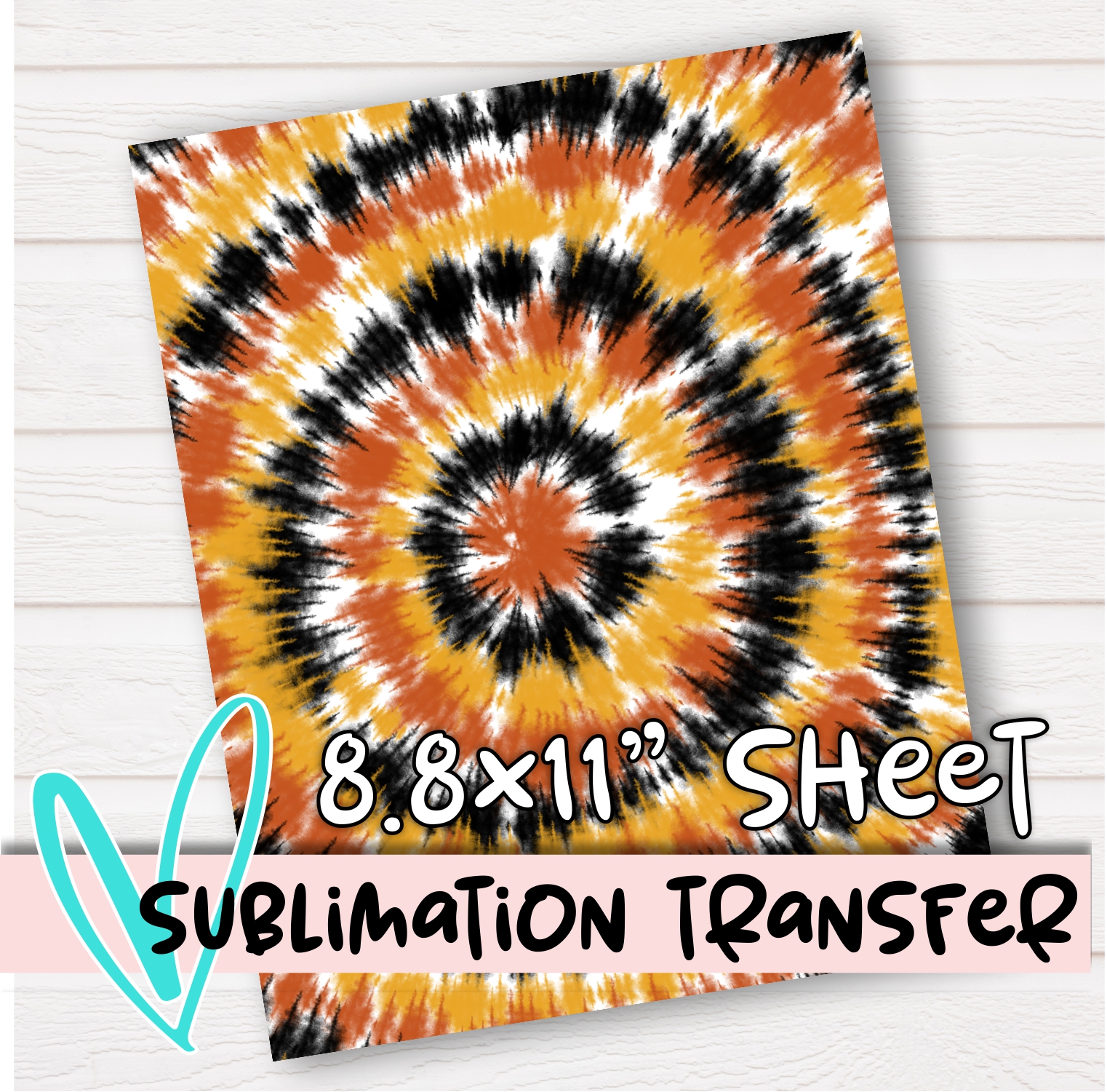SUBLIMATION Pattern Sheet tie dye orange black yellow – socuteappliques.net