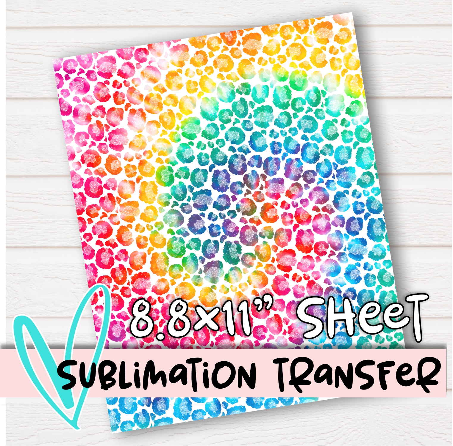 SUBLIMATION Pattern Sheet rainbow leopard tie dye – socuteappliques.net
