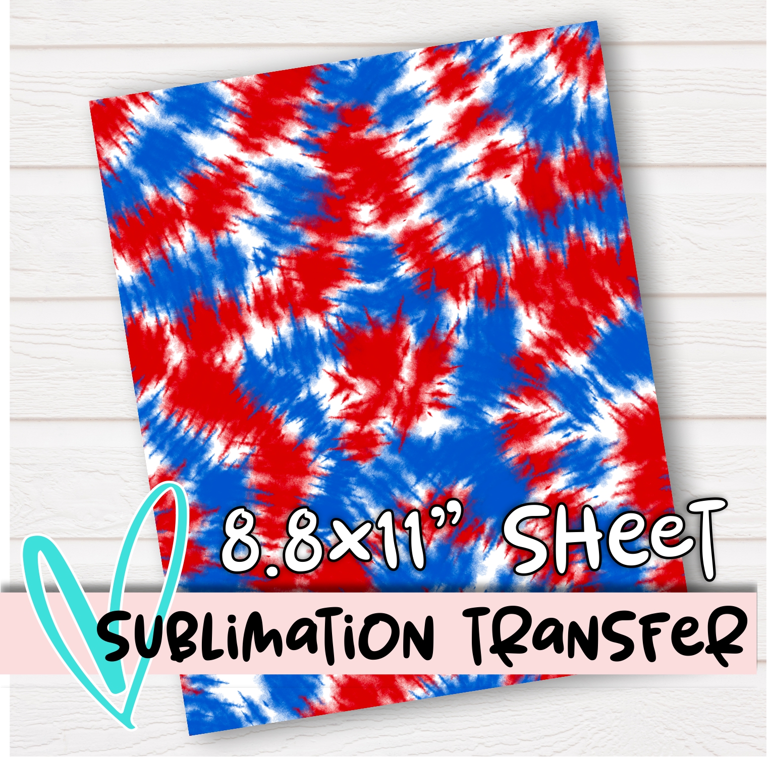 SUBLIMATION Pattern Sheet Red white blue star tie dye – socuteappliques.net