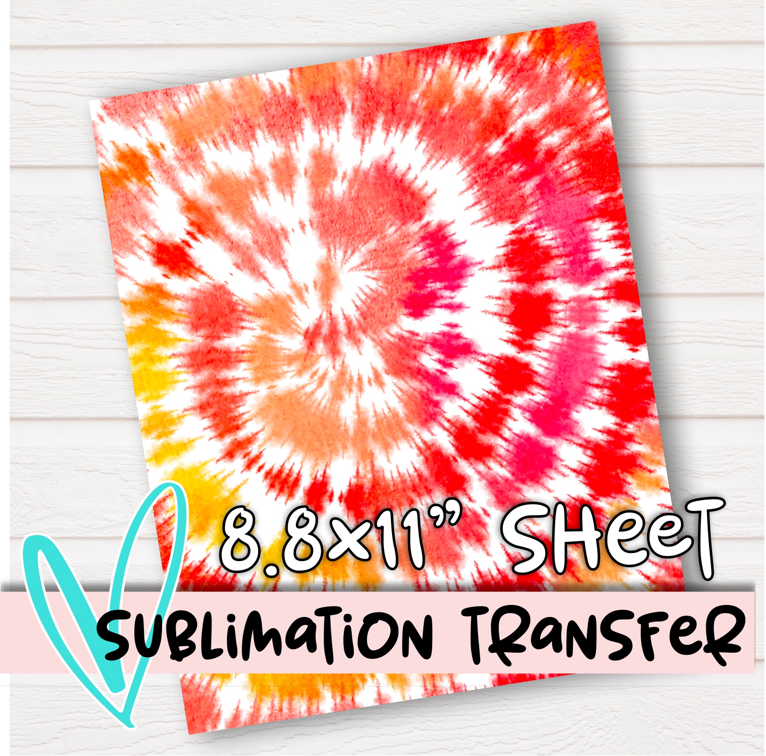 SUBLIMATION Pattern Sheet orange yellow red tie dye – socuteappliques.net