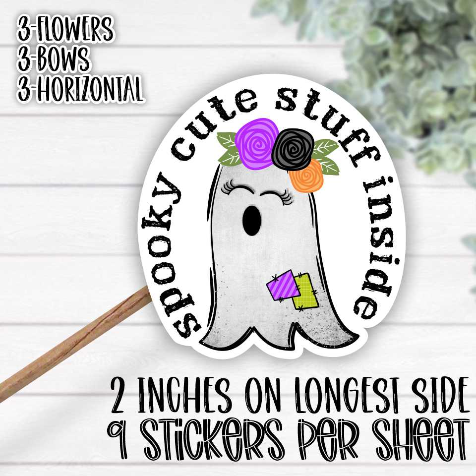 *STICKER SHEET* Spooky cute stuff insider *GHOST* Mixed sheet ...