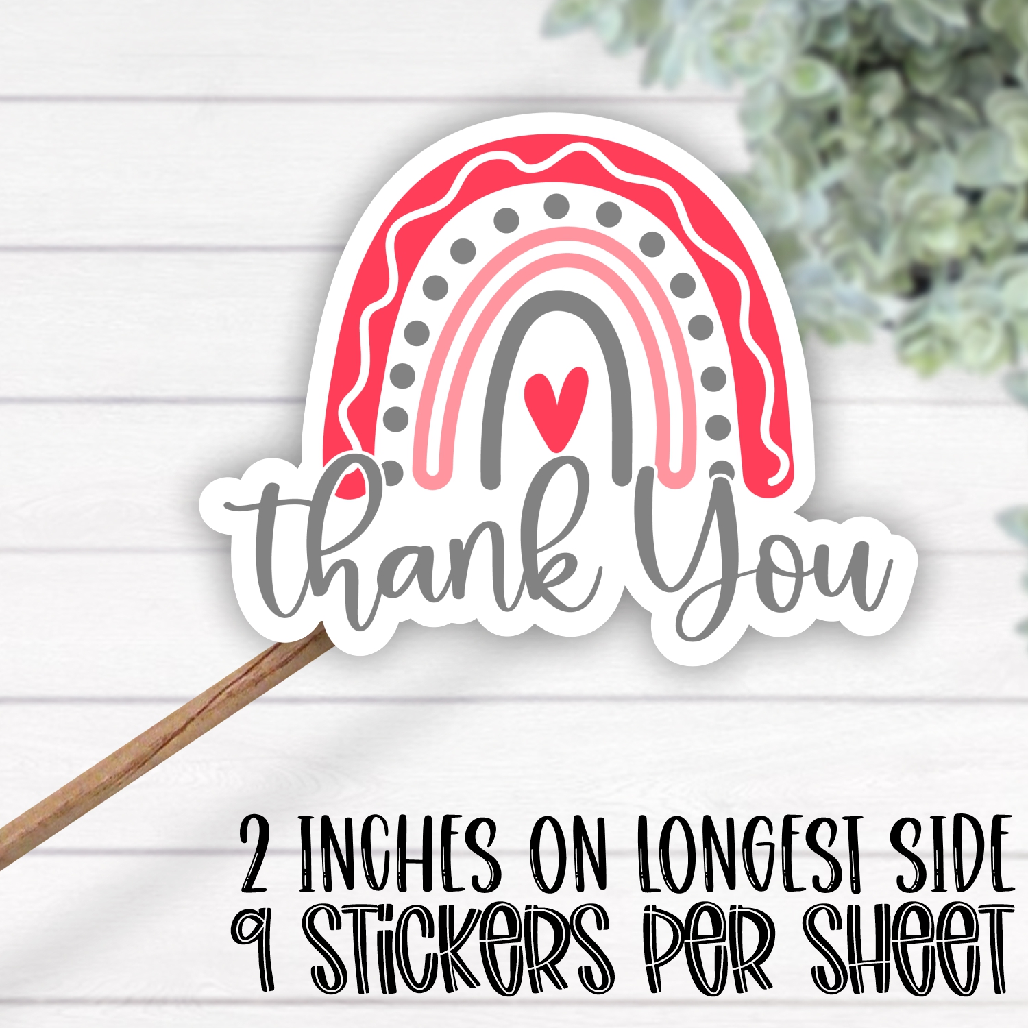 *STICKER SHEET* Thank you rainbow – socuteappliques.net