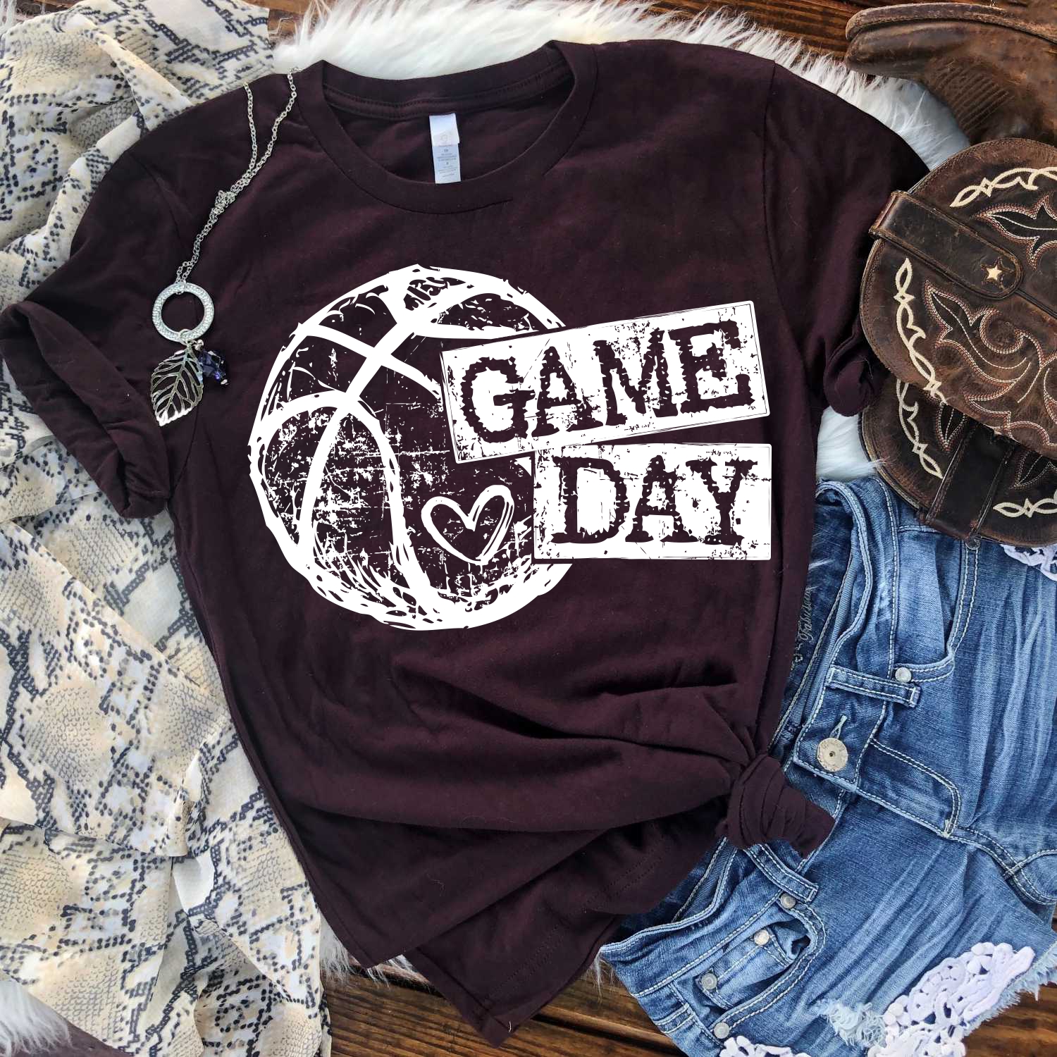 Game day squares BASKETBALL *ADULT* Screen Print – socuteappliques.net