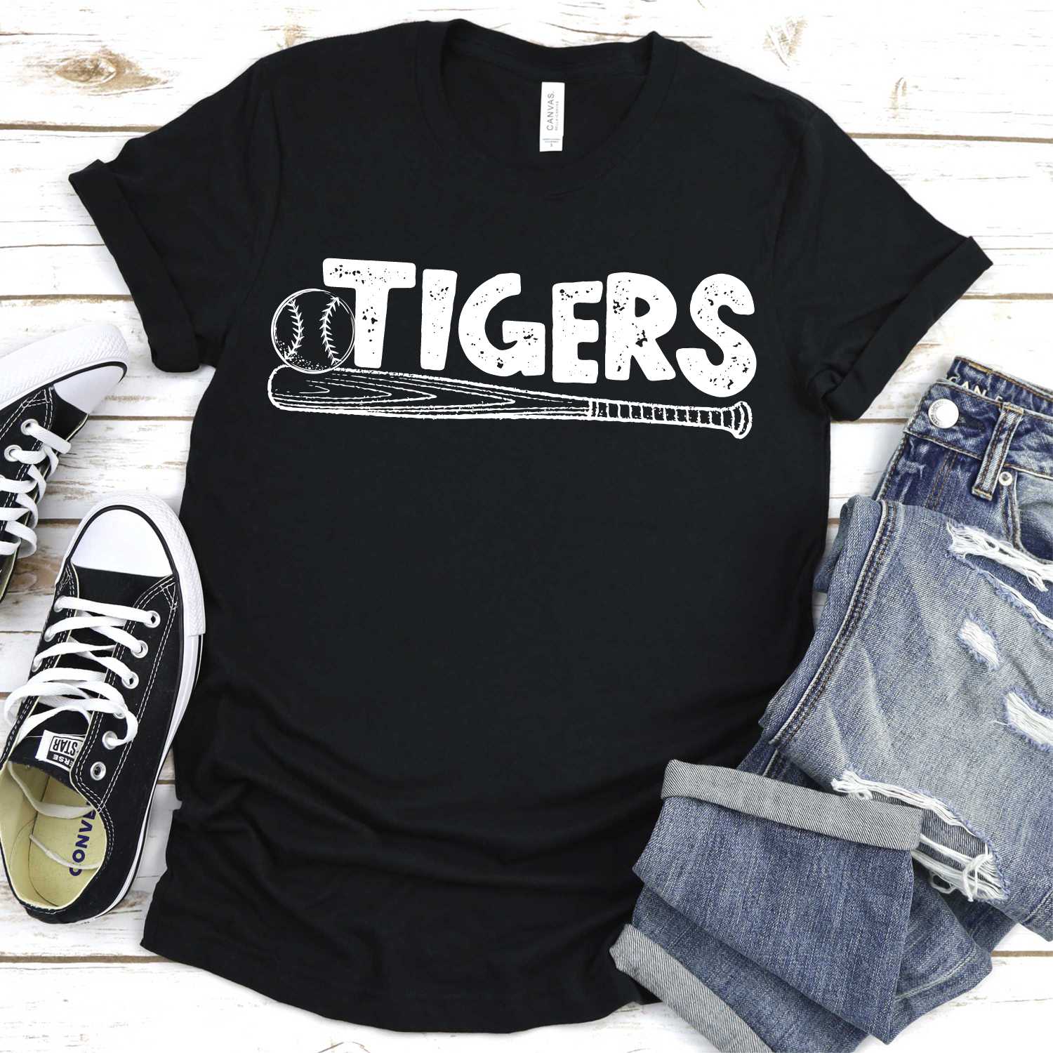 Tigers funky block *ADULT* Screen Print – socuteappliques.net