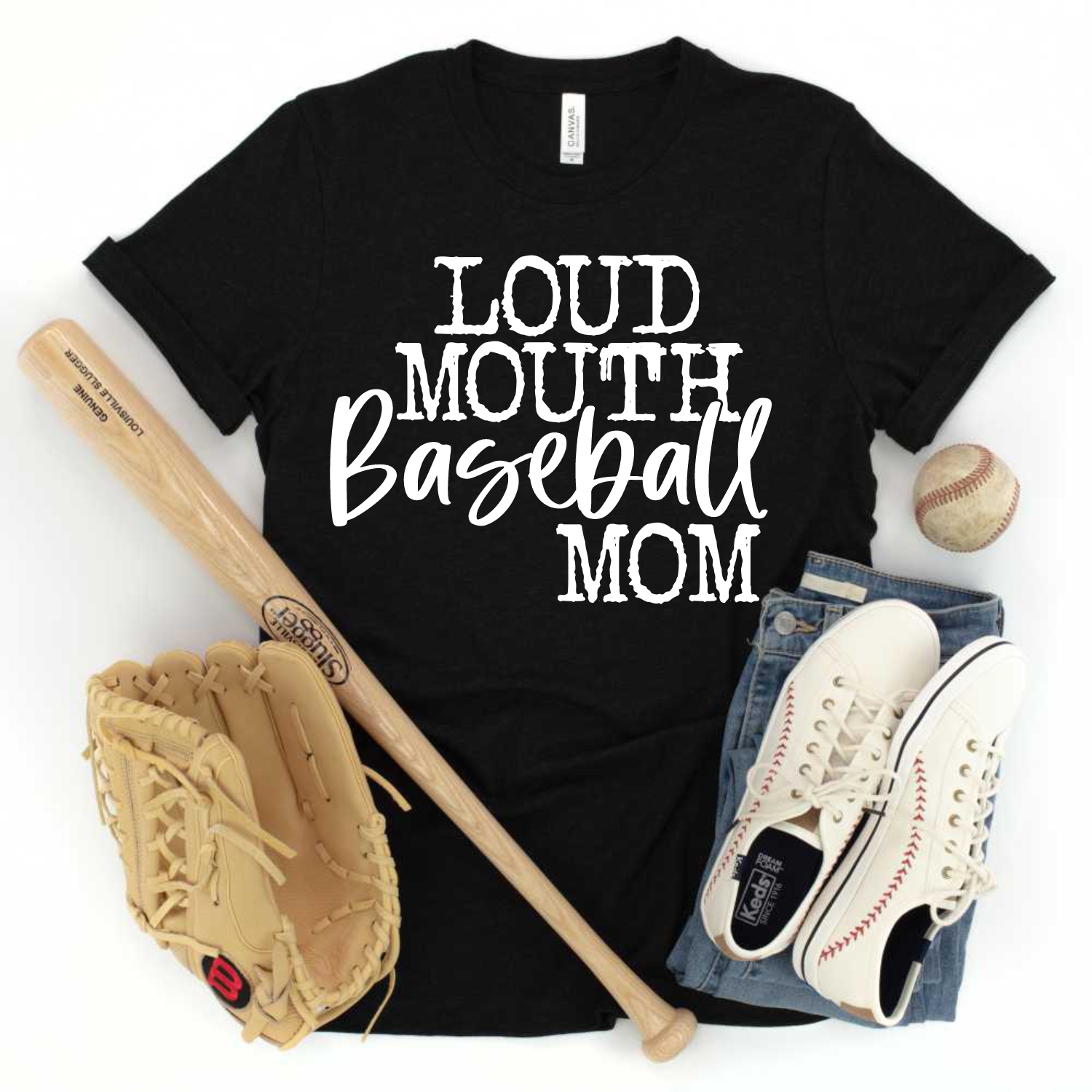 Loudmouth Baseball Mom Adult Screen Print