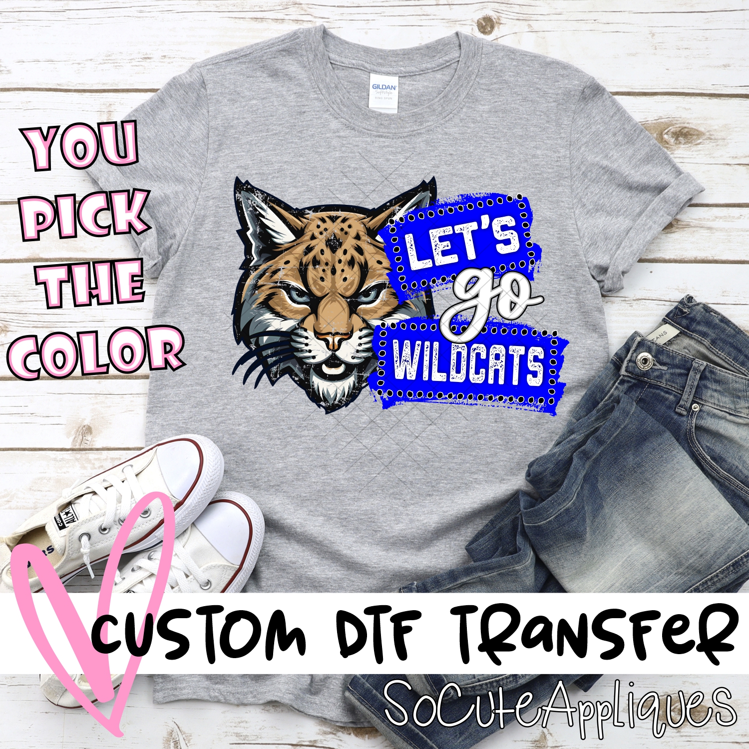 CUSTOM Lets go Wildcats banners *DTF* Transfer – socuteappliques.net