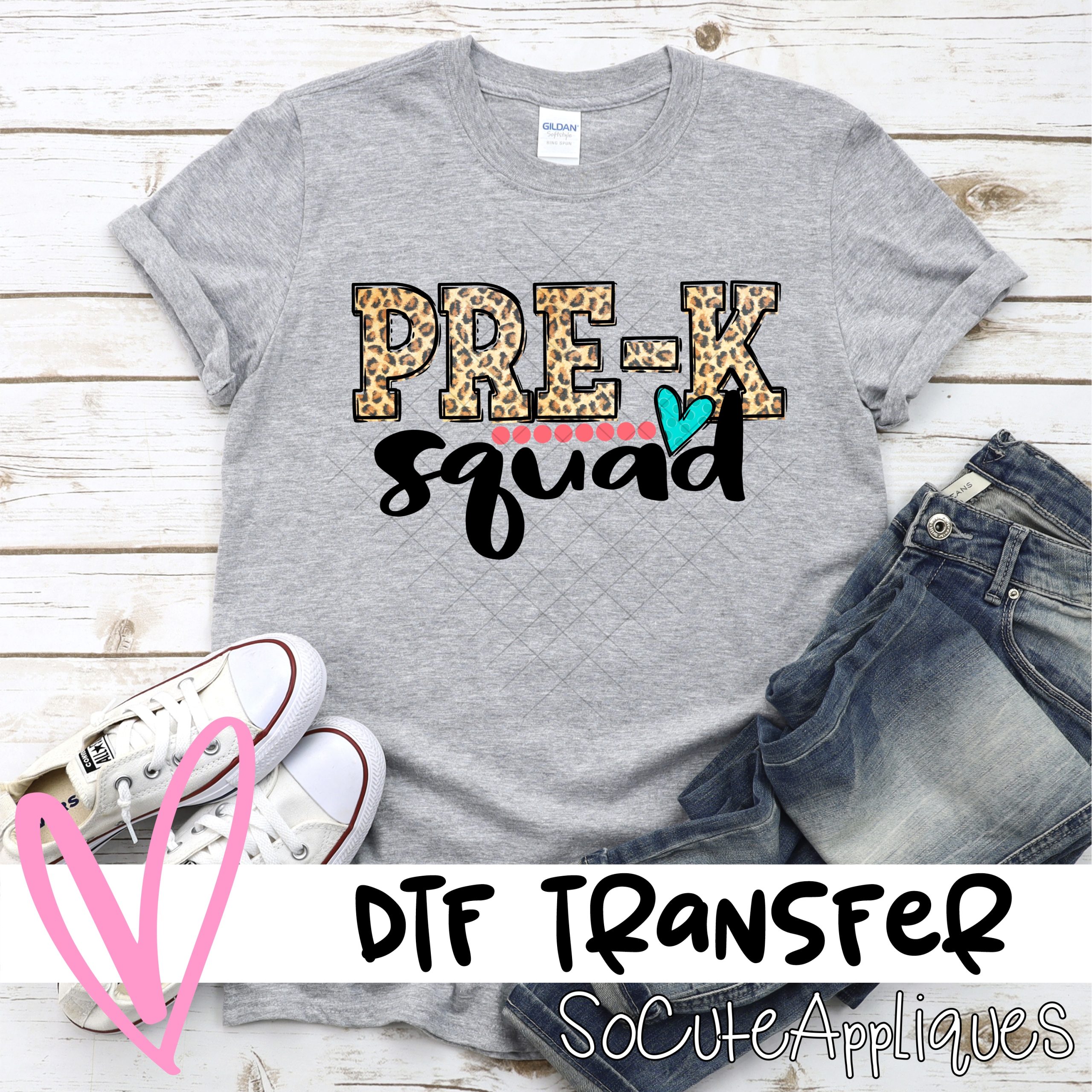 PreK squad leopard *DTF* Transfer – socuteappliques.net