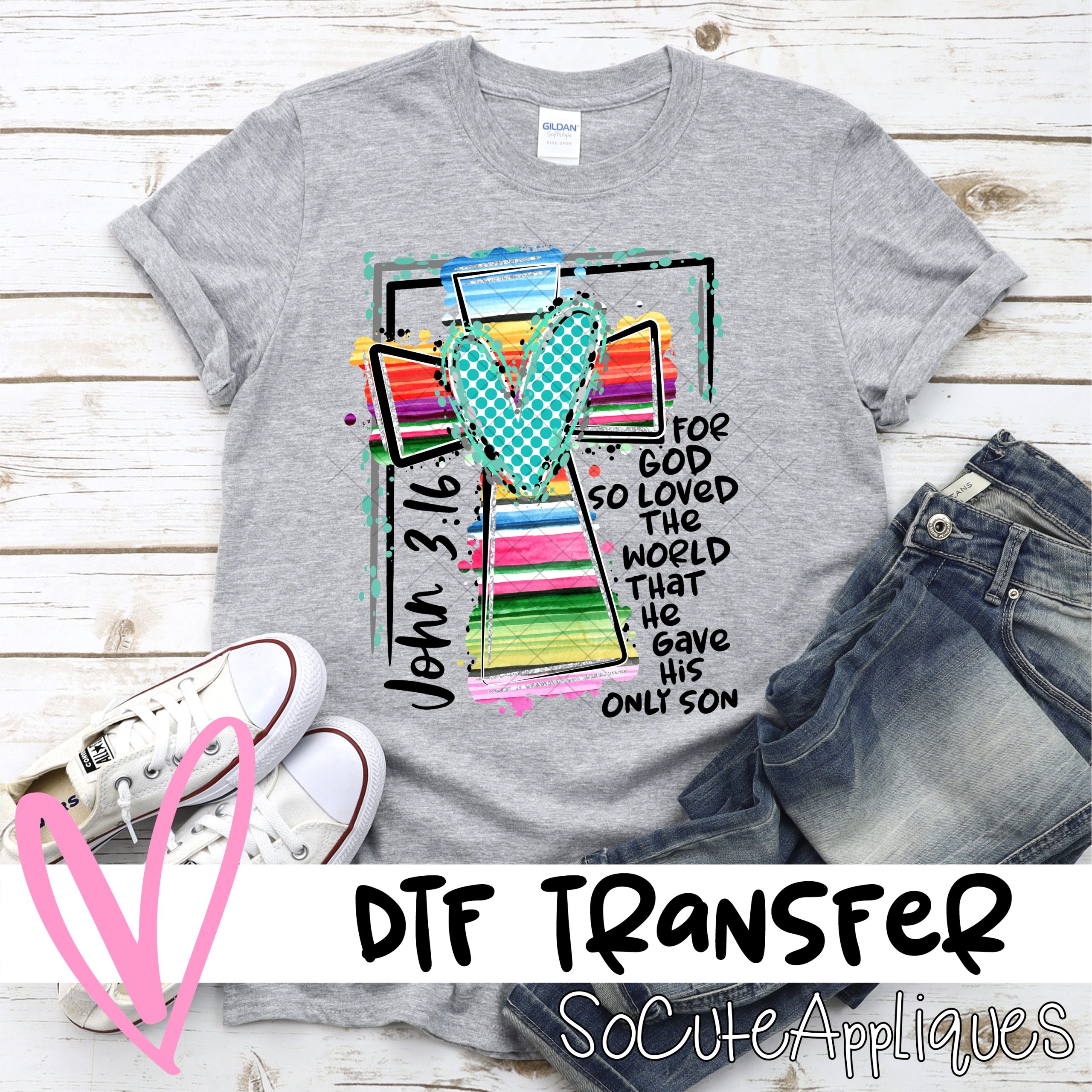 Serape cross John *DTF* Transfer – socuteappliques.net