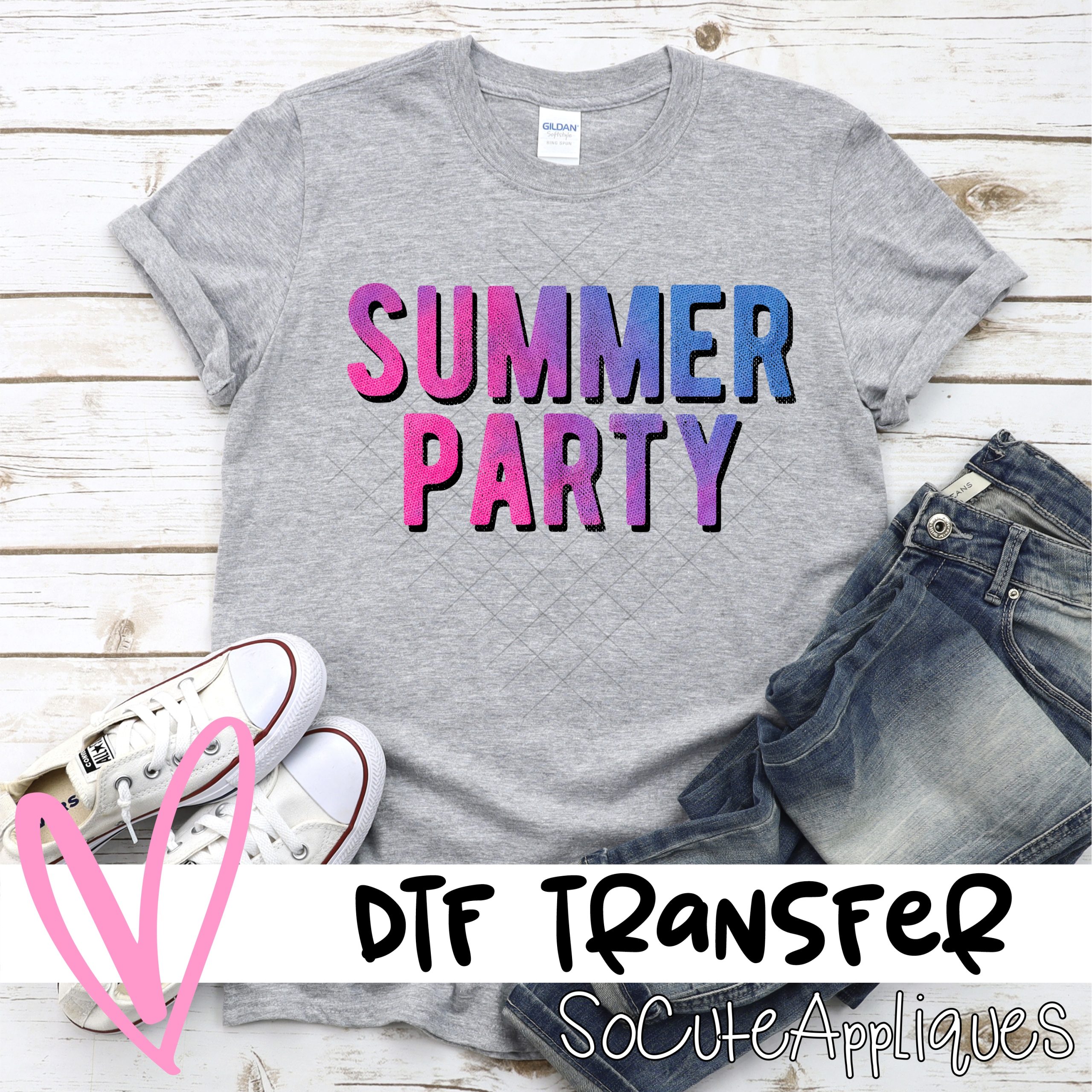Summer party *DTF* Transfer – socuteappliques.net
