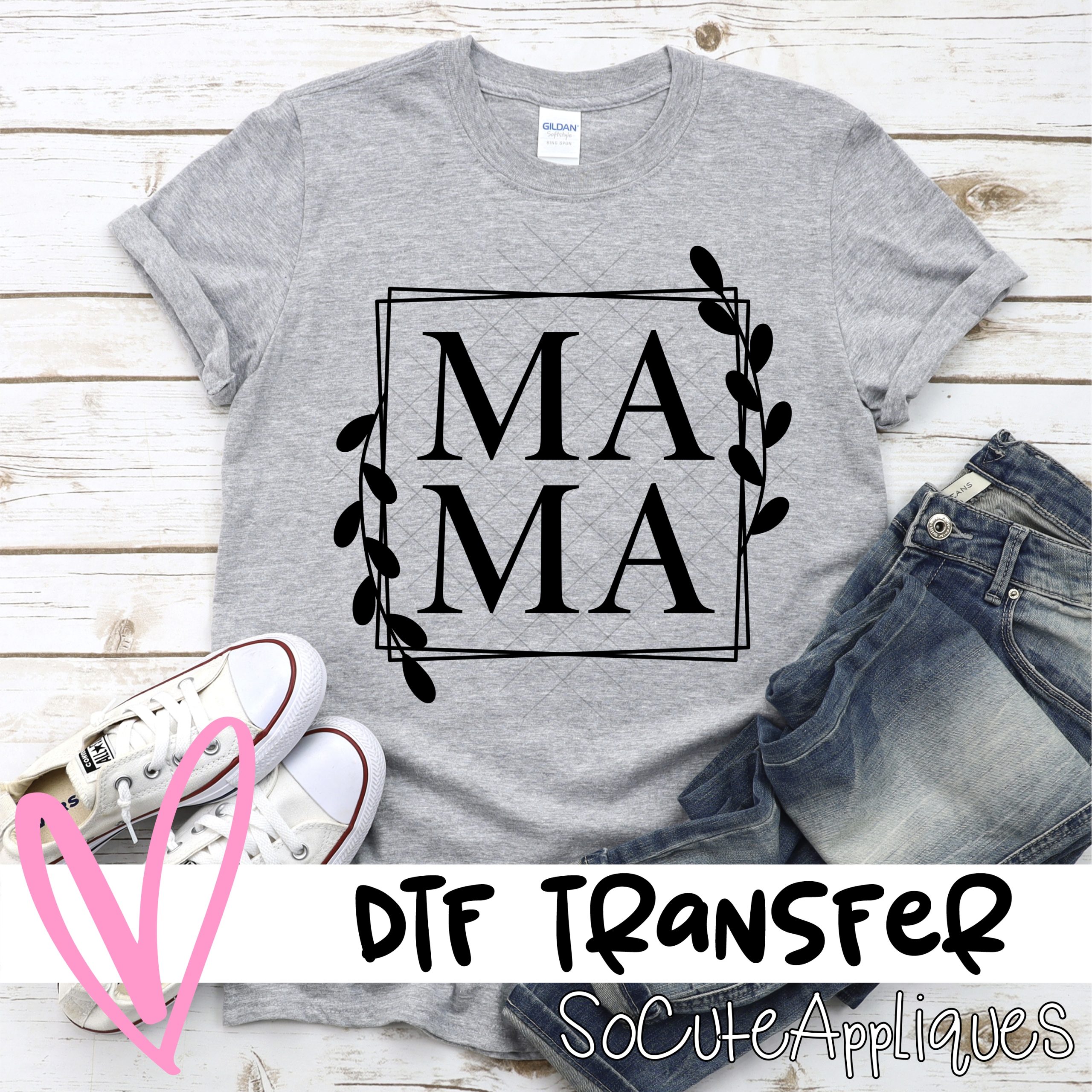 Mama square *DTF* Transfer – socuteappliques.net