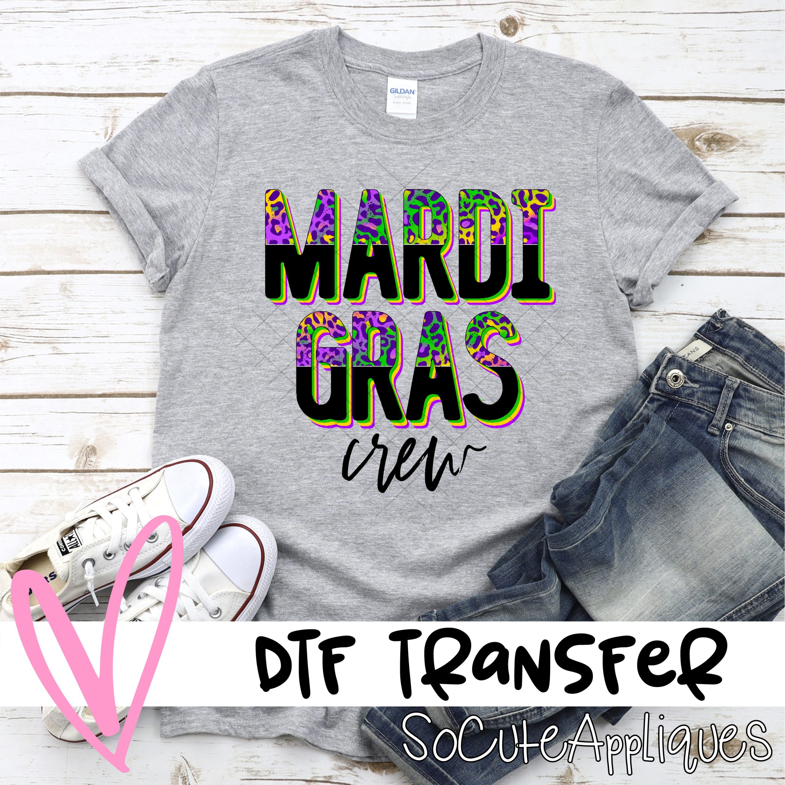 Mardi gras crew *DTF* Transfer – socuteappliques.net