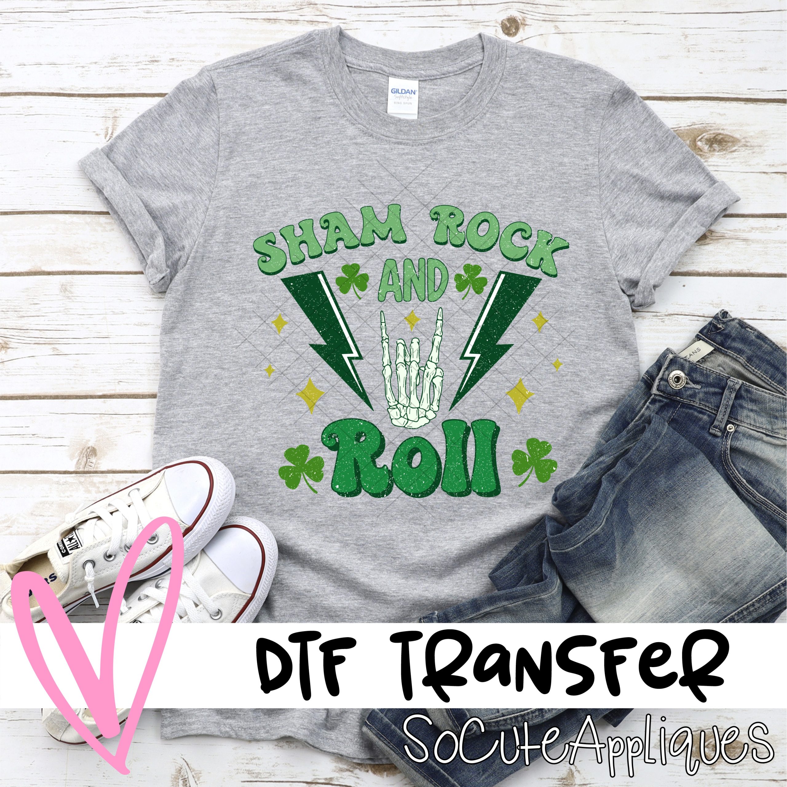 Sham rock and roll *DTF* Transfer – socuteappliques.net