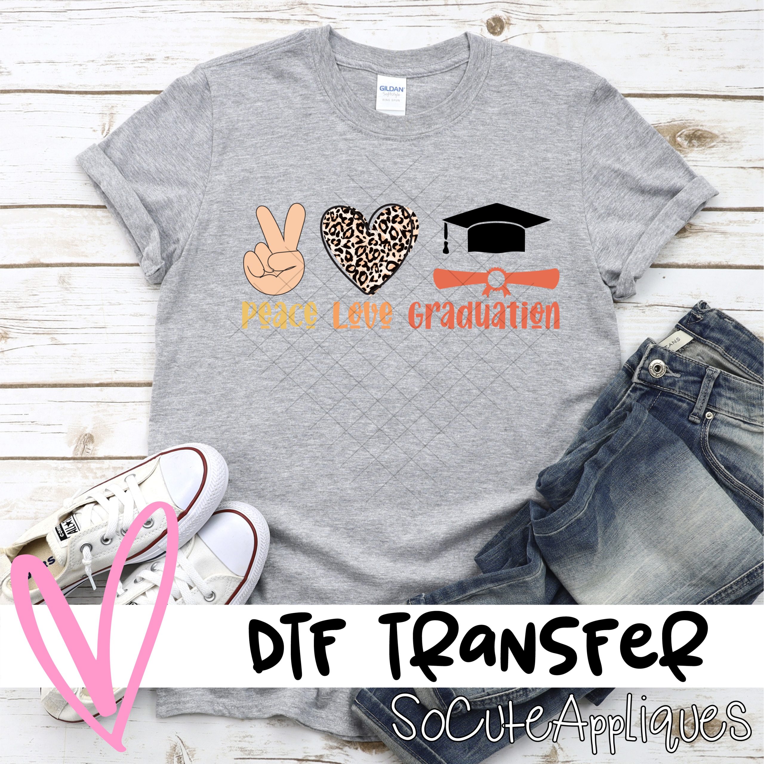Peace love graduation *DTF* Transfer – socuteappliques.net
