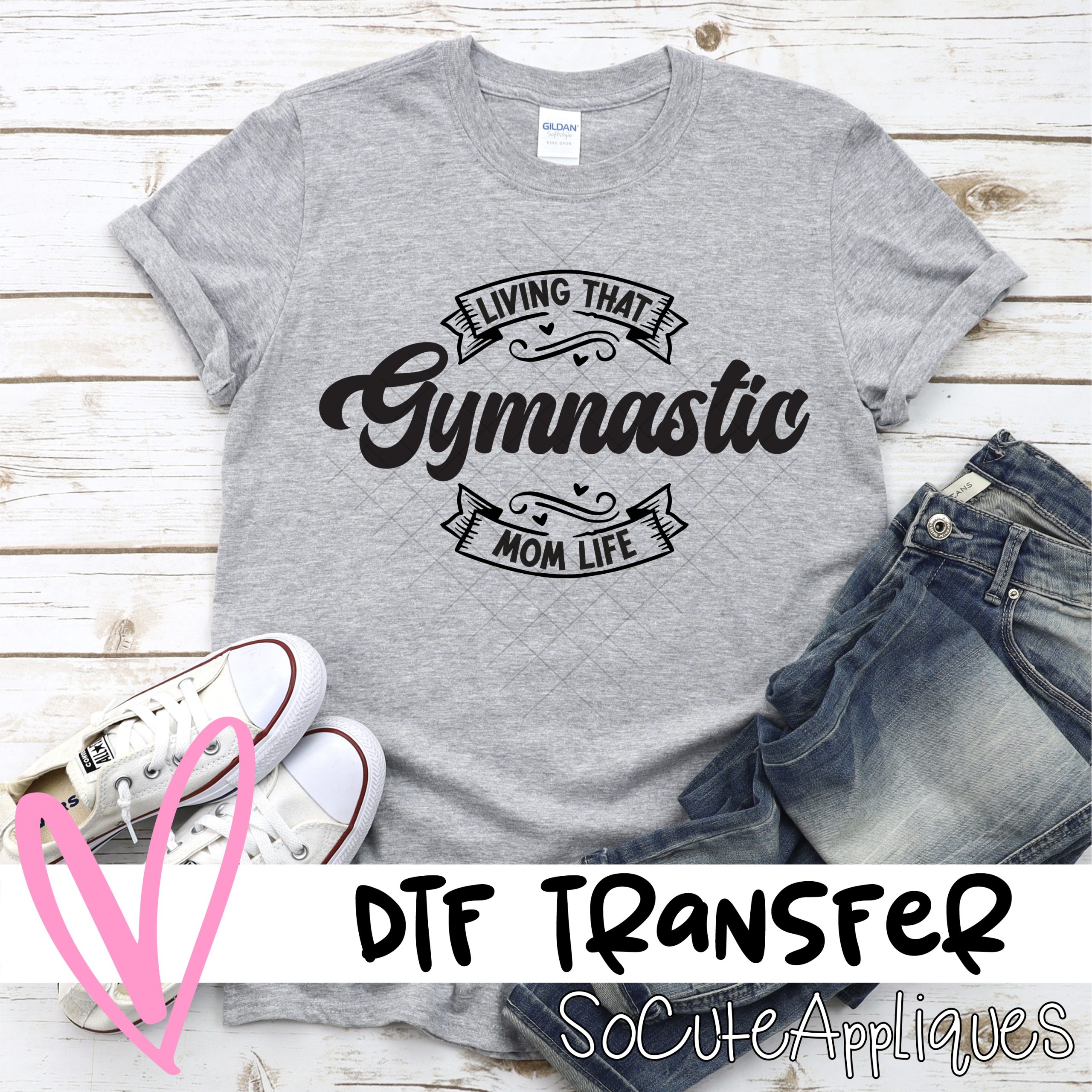 Living that gymnastics mom life *DTF* Transfer – socuteappliques.net
