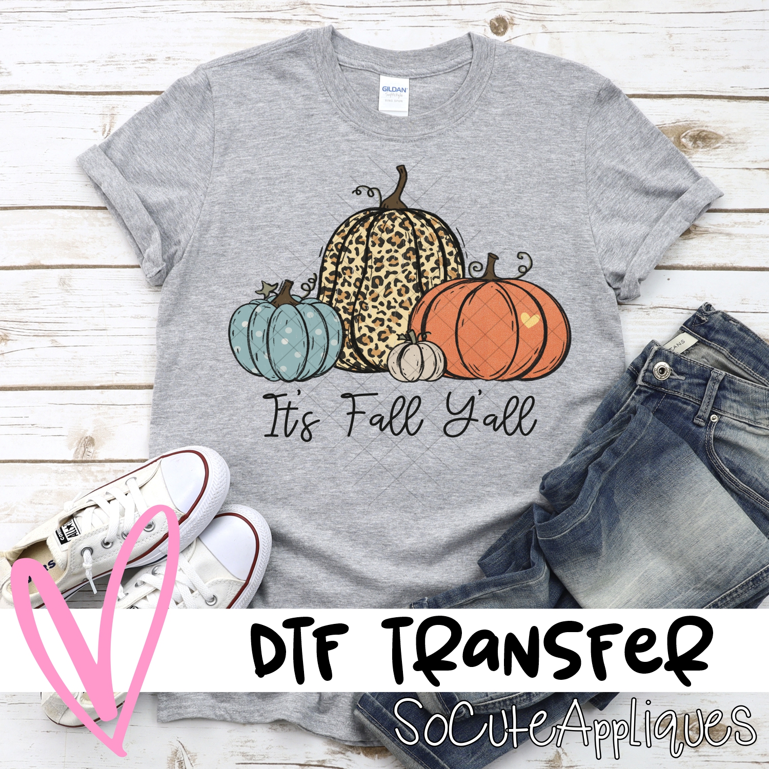 Its Fall y'all pumpkins *DTF* Transfer – socuteappliques.net