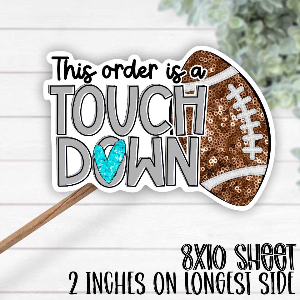 *STICKER SHEET* This order is a TOUCHDOWN -WOW Wednesday ...
