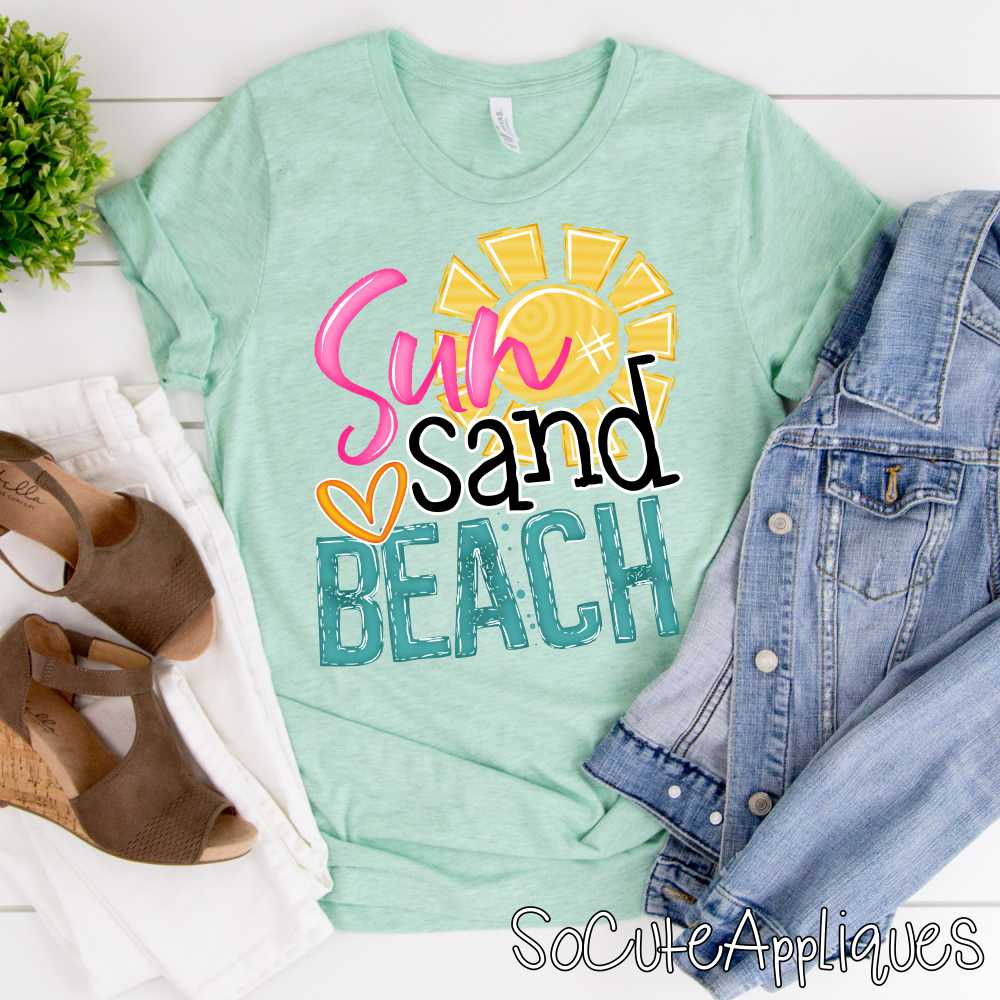 Sun Sand Beach *DTF* Transfer – socuteappliques.net