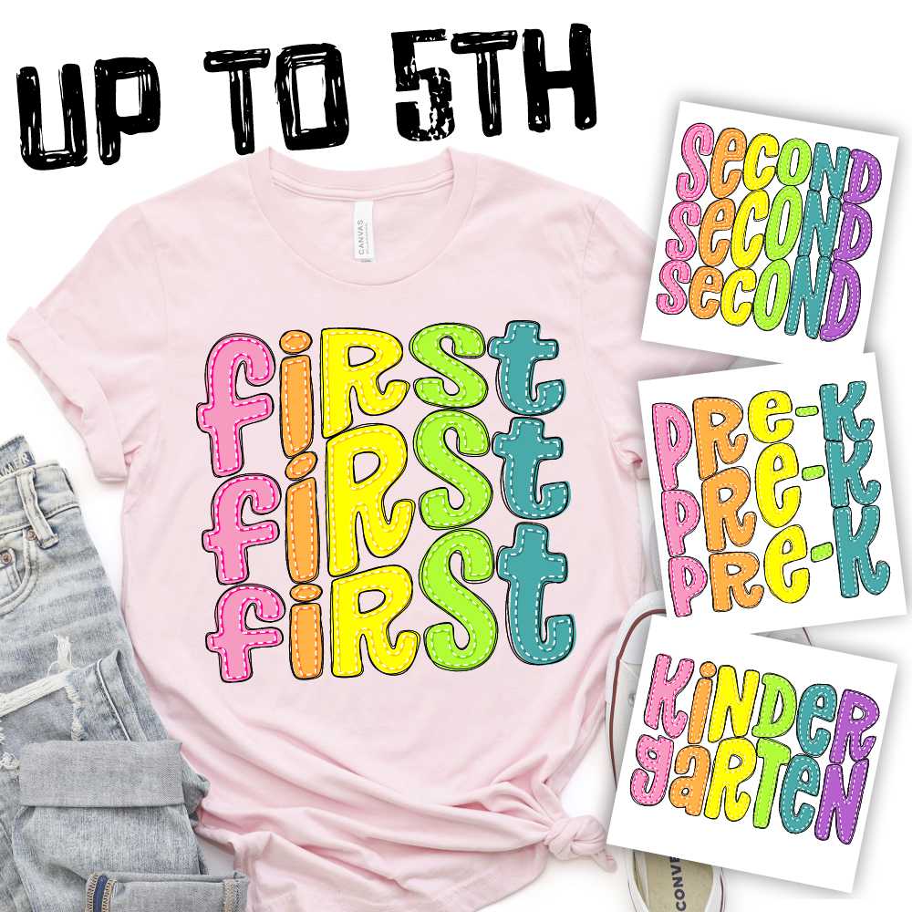 Grade waved triple word 2024 *DTF* Transfer – socuteappliques.net