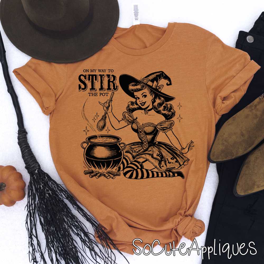 On my way to stir the pot *DTF* Transfer – socuteappliques.net