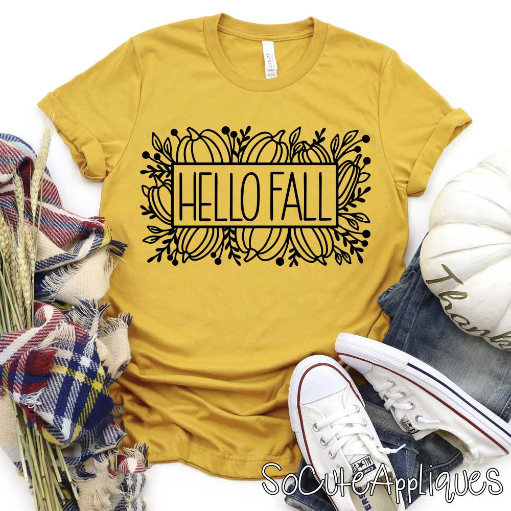 Hello Fall *DTF* Transfer – socuteappliques.net