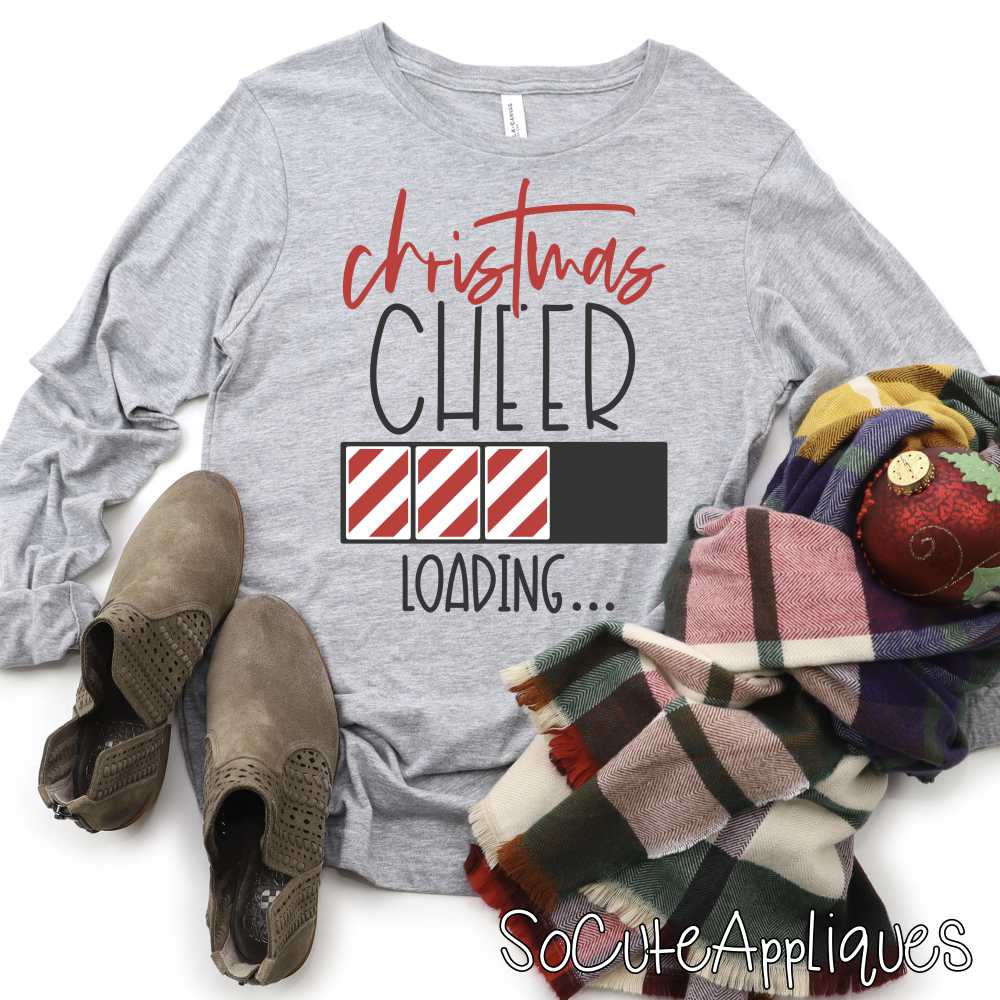 Christmas Cheer loading *DTF* Transfer – socuteappliques.net
